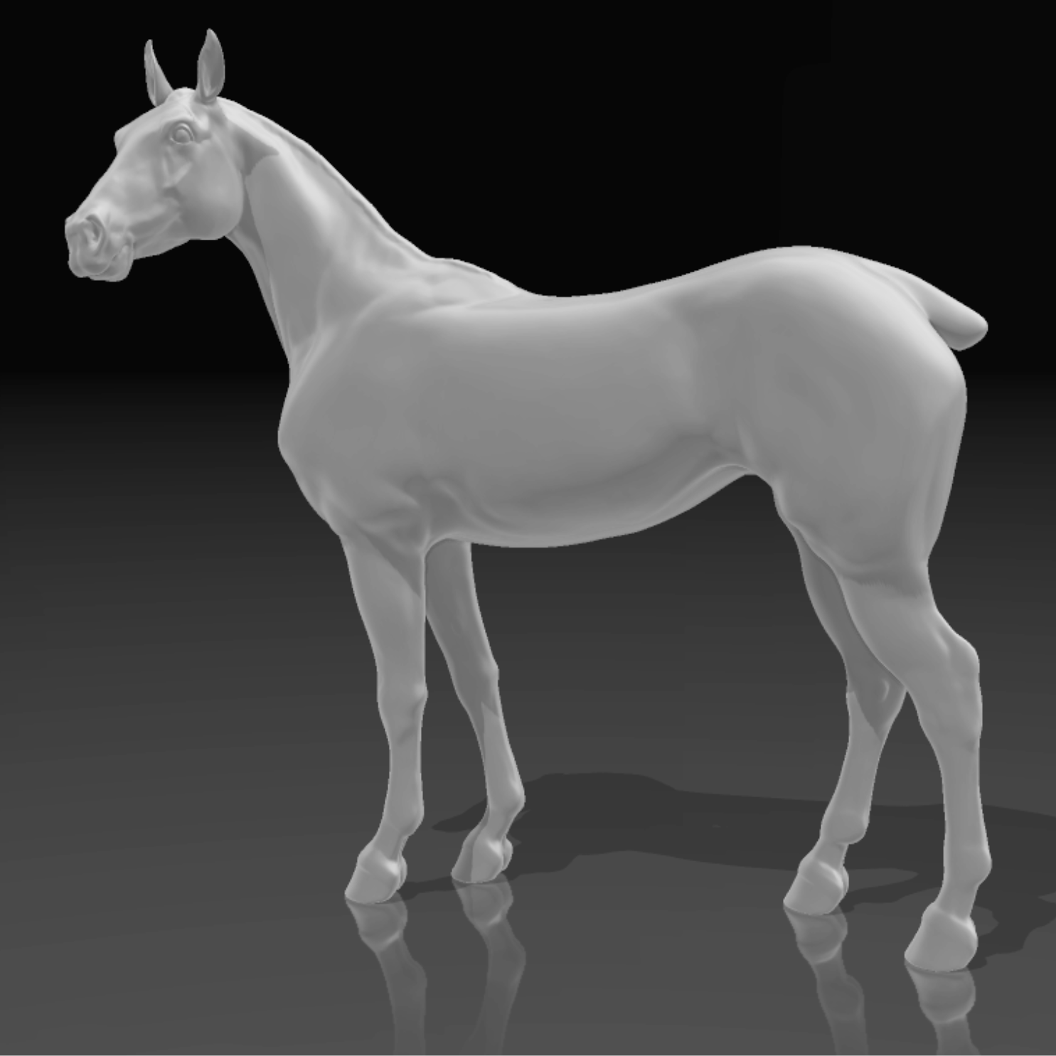 Achal Tekkiner Stute "Mona" Custer Version von PrintedPonies als 3D Dr ...