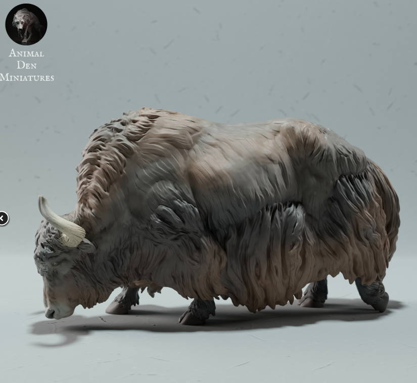 Himalayan Wild Yak from Animal den miniatures – Alica and Mad Designs